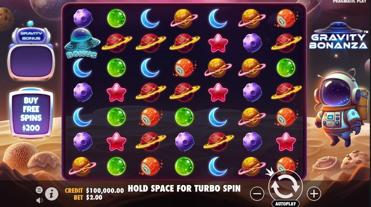 Gravity Bonanza Reseña |Jugar ahora| SlotJava.es